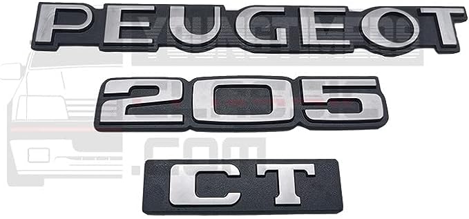 Changer les monogrammes (logos) de coffre sur Peugeot 205 - LeHangarDuNord