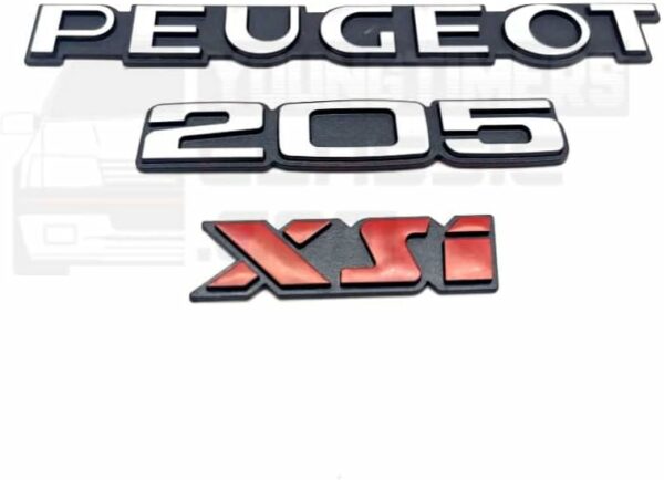 Changer les monogrammes (logos) de coffre sur Peugeot 205 - LeHangarDuNord